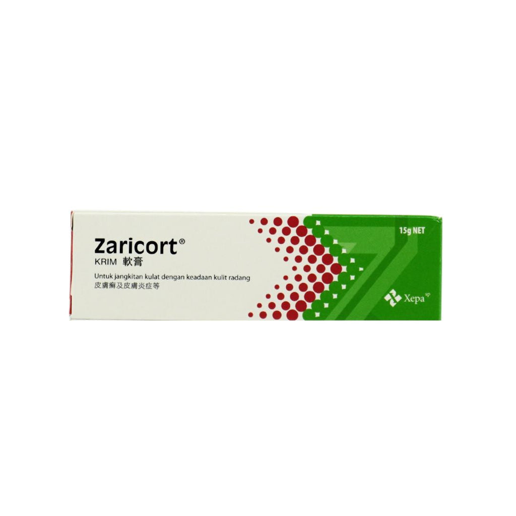 Zaricort (Miconazole/Hydrocortisone) 2/1% Cream 15g 1's – Glovida Pharmacy