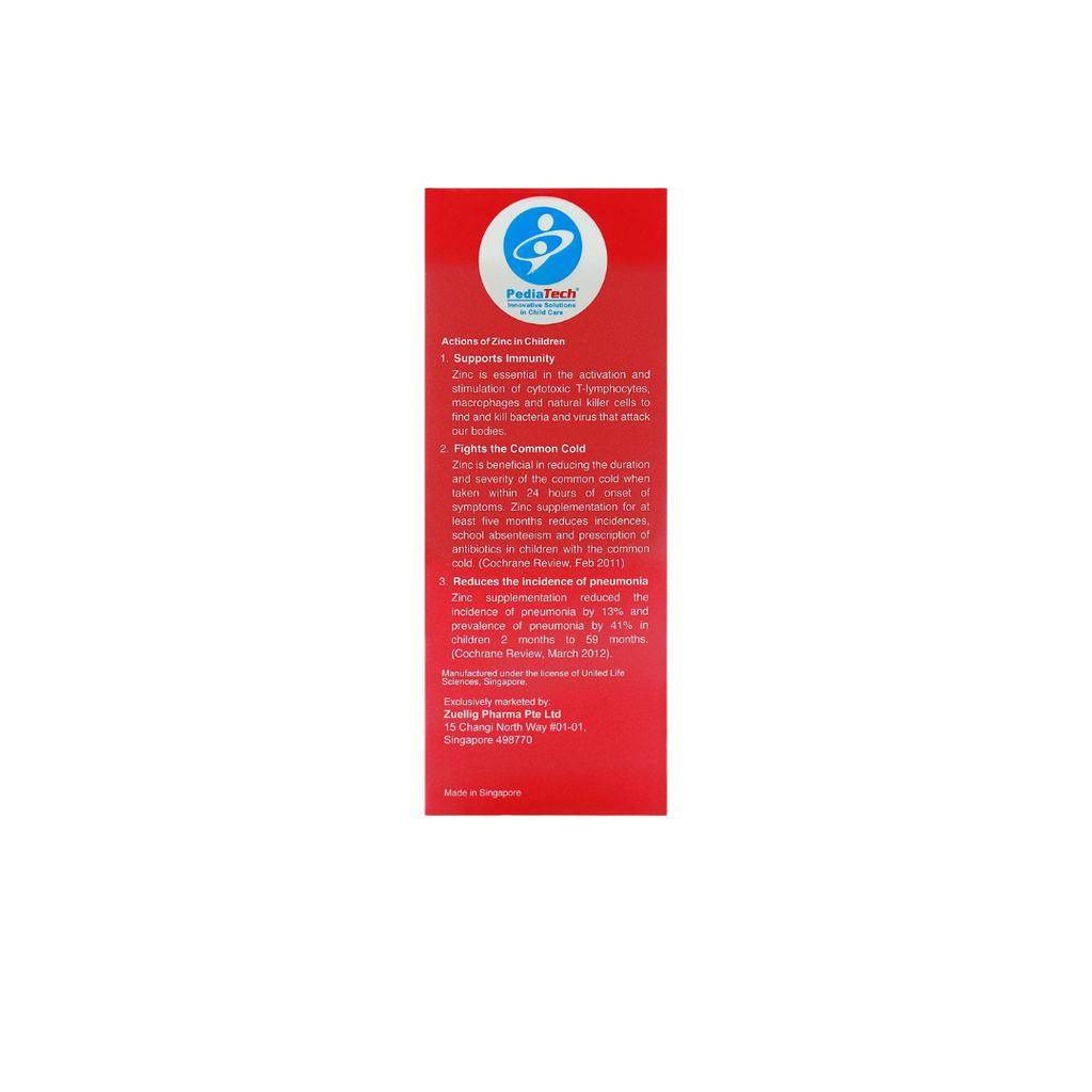 Immunped 60ml - Patented Zinc + Vitamin C Syrup - Glovida Singapore ...