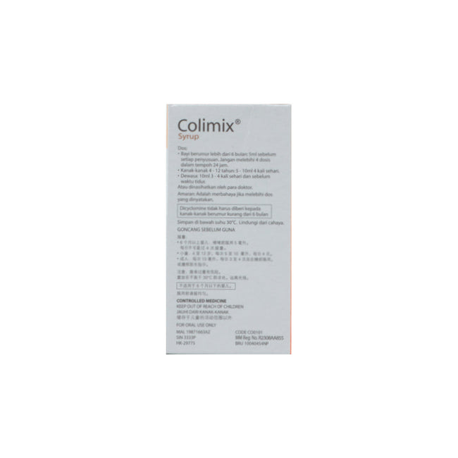 Colimix Syrup 60ml – Glovida Pharmacy
